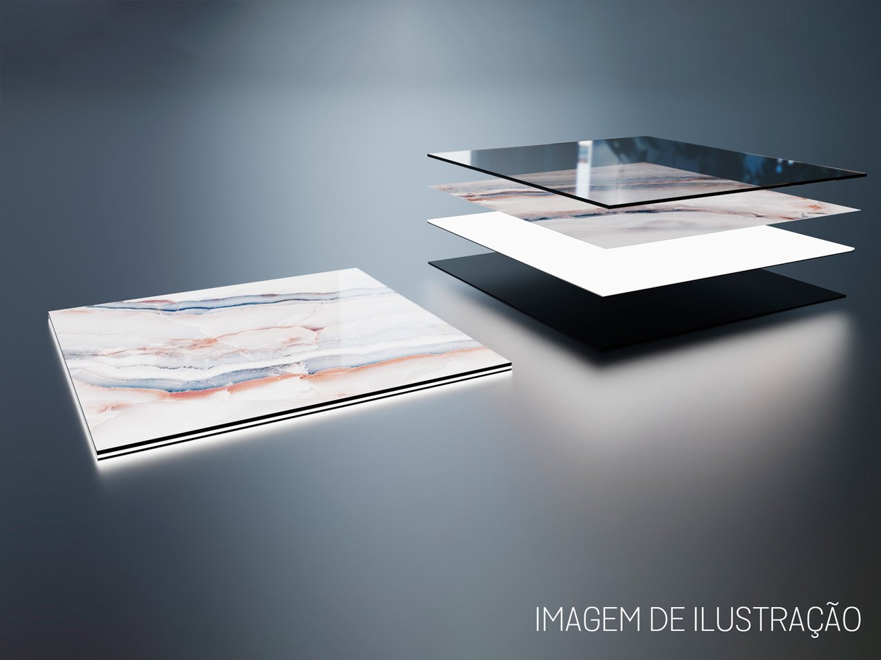 Painel de led Lumistone - Europanel Displays - Display Italiano